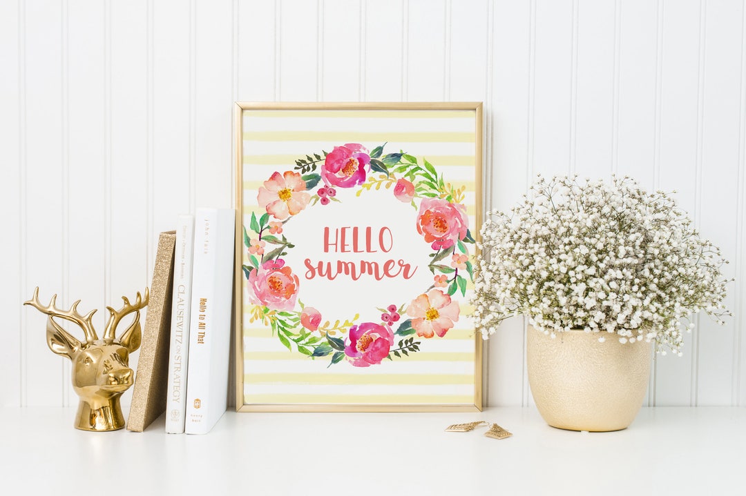 Hello Summer-hello Summer Print-welcome Summer-welcome Summer Print ...