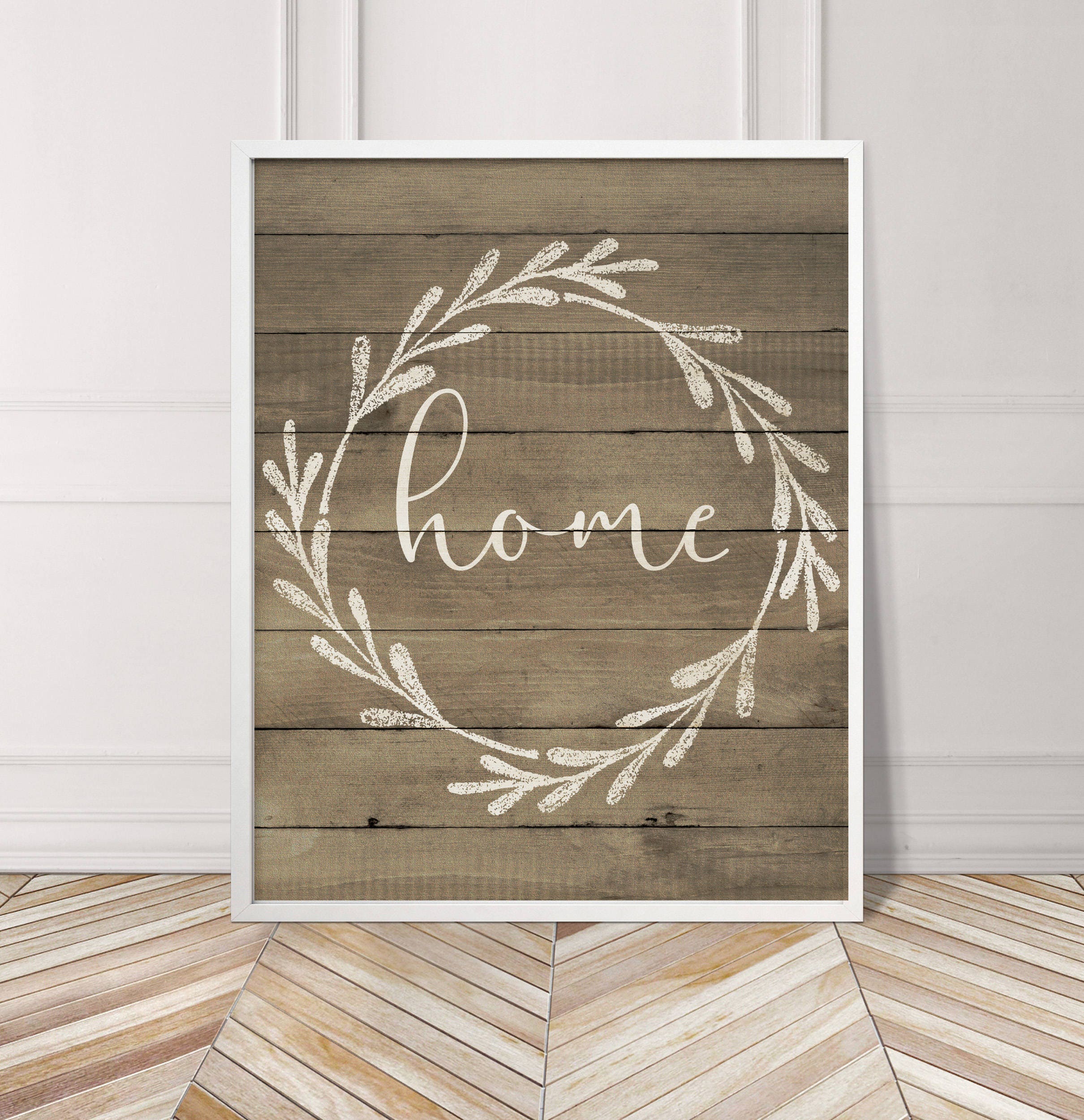 Home Sign-home Printable-farmhouse Home Sign-wood Home | Etsy