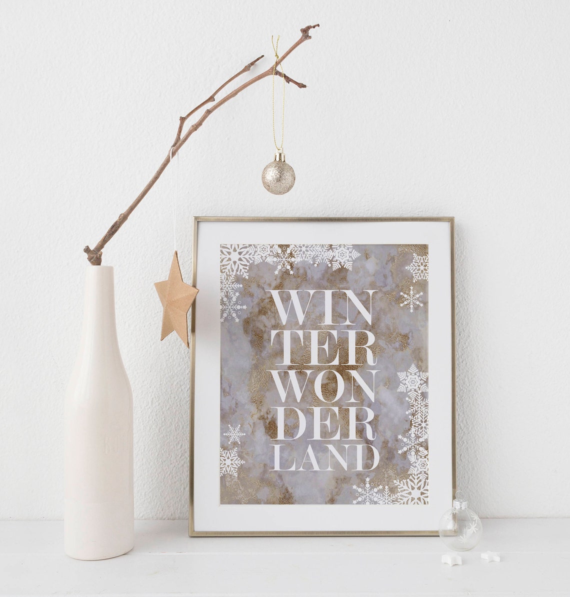 Winter Wonderland Printable-snowflake Printable-winter | Etsy