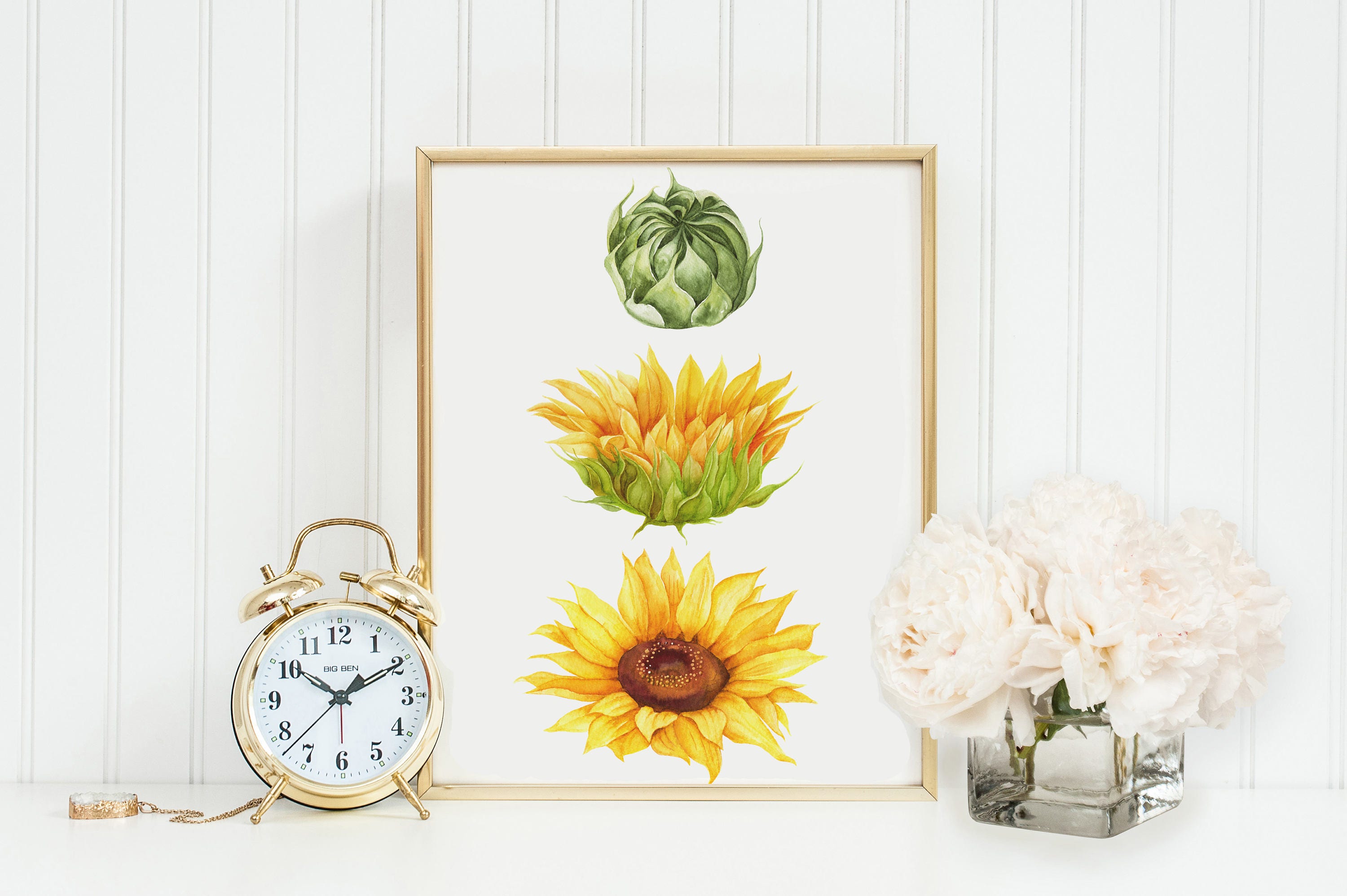 Sunflower Print-sunflower Art Print-blooming Sunflower-fall Print ...