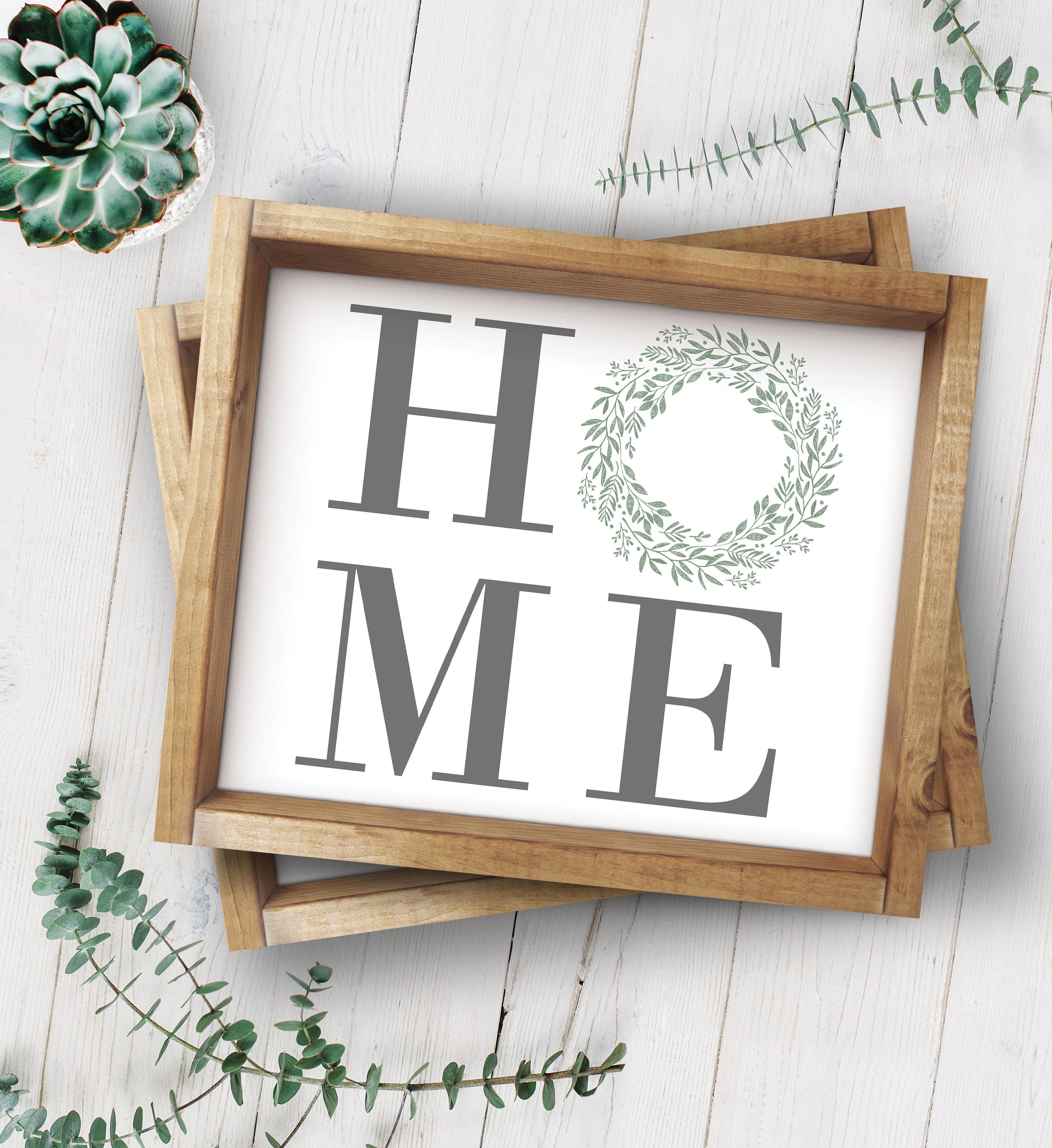 Home Print-home Printable-home Sign-home Wreath Print-foyer - Etsy