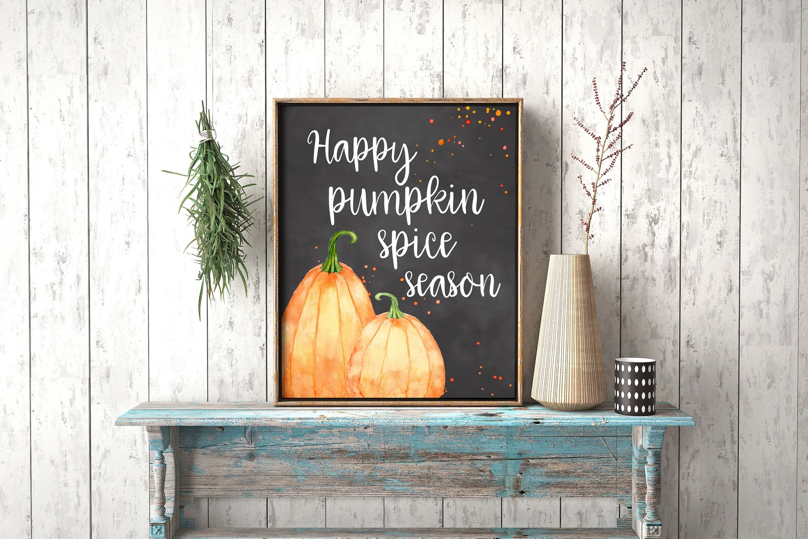 Happy Pumpkin Spice Season Print-Pumpkin Spice Season-Fall | Etsy