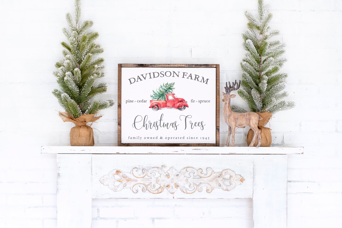 Personalized Christmas Tree Farm Sign-customized Christmas | Etsy