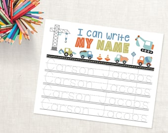 Custom Name Tracing Sheet-handwriting Practice Sheet-custom ...