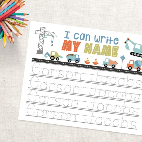 Personalized Name Tracing Mat/ Handwriting / Custom - Etsy