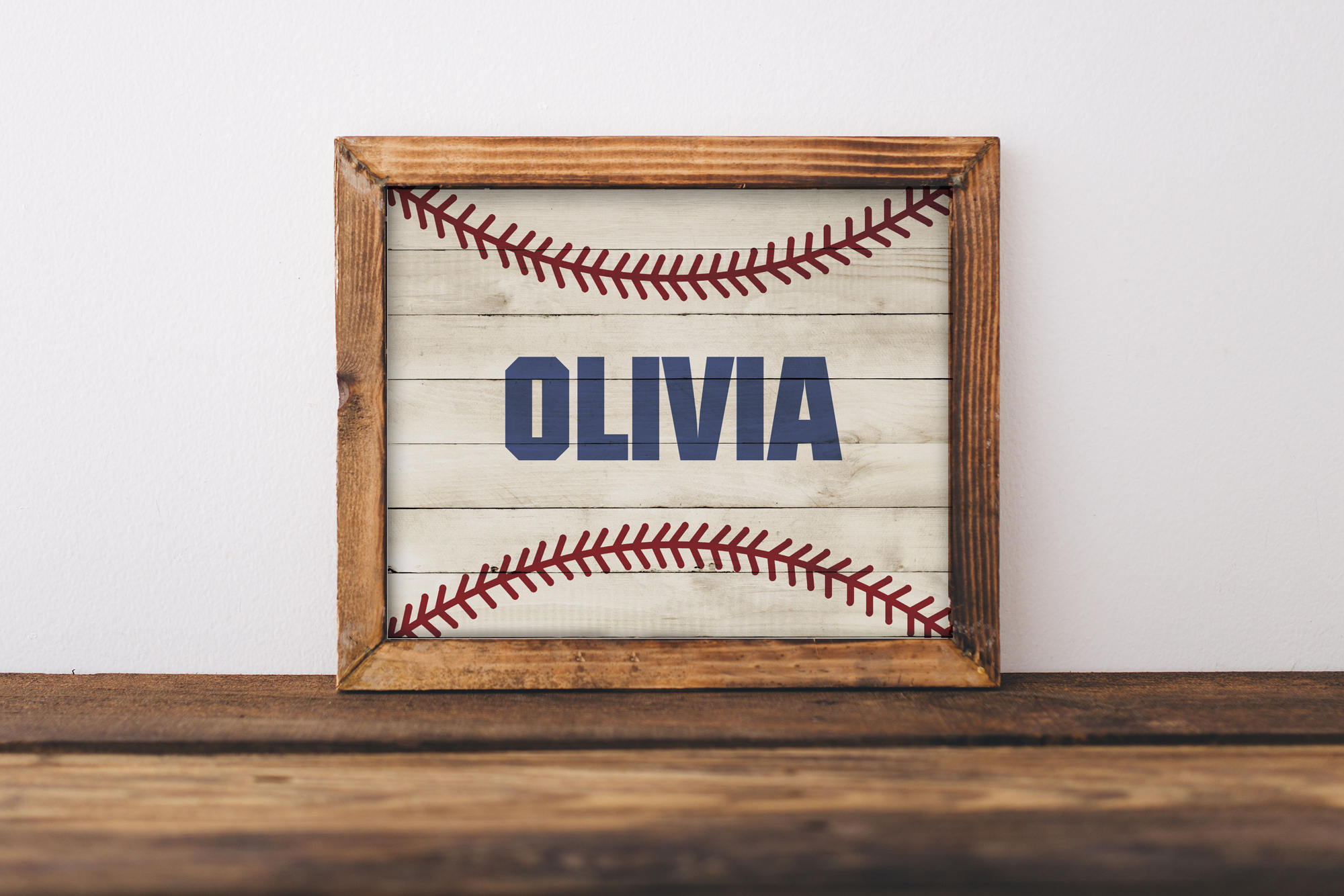 Baseball Name Print-baseball Name Sign-custom Baseball Name - Etsy