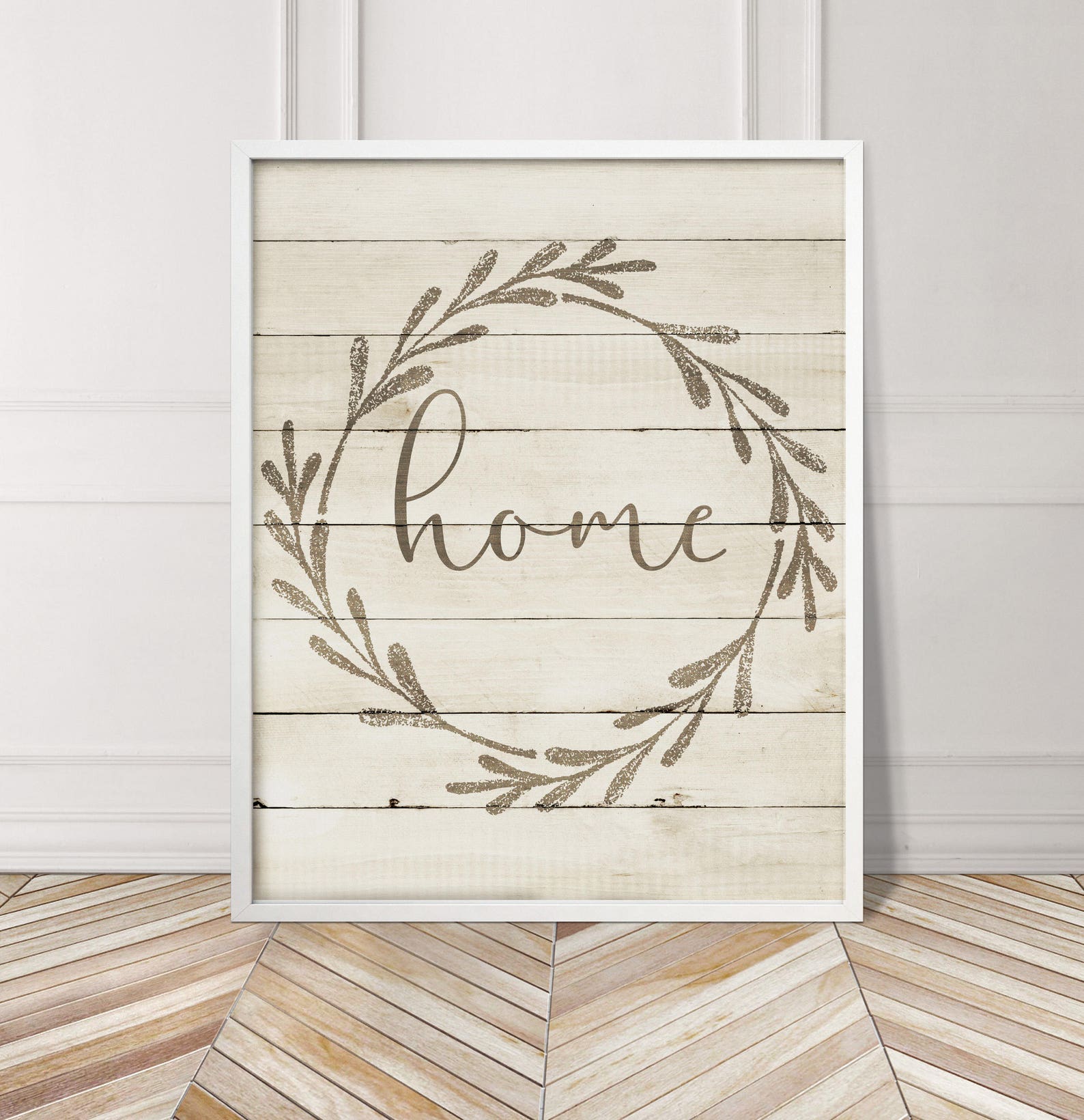 Home Sign-home Printable-farmhouse Home Sign-wood Home | Etsy
