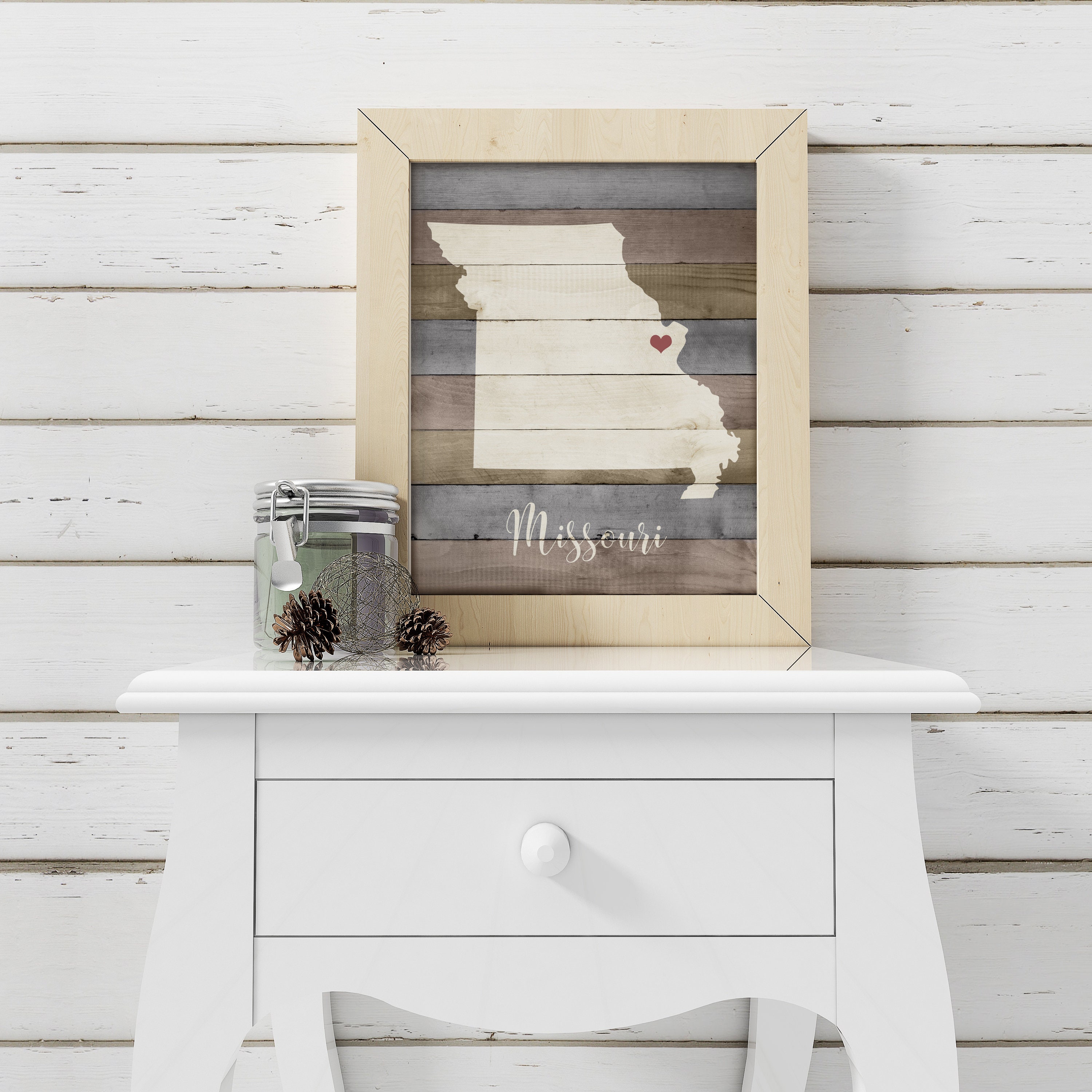 Wooden State Print-custom State Print-state Printable-custom | Etsy