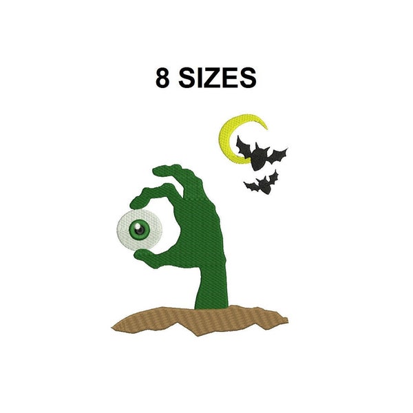 Zombie Embroidery - Etsy