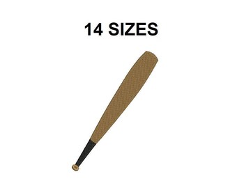 Baseball Bat Embroidery Design. Mini Baseball Bat. Softball Embroidery ...
