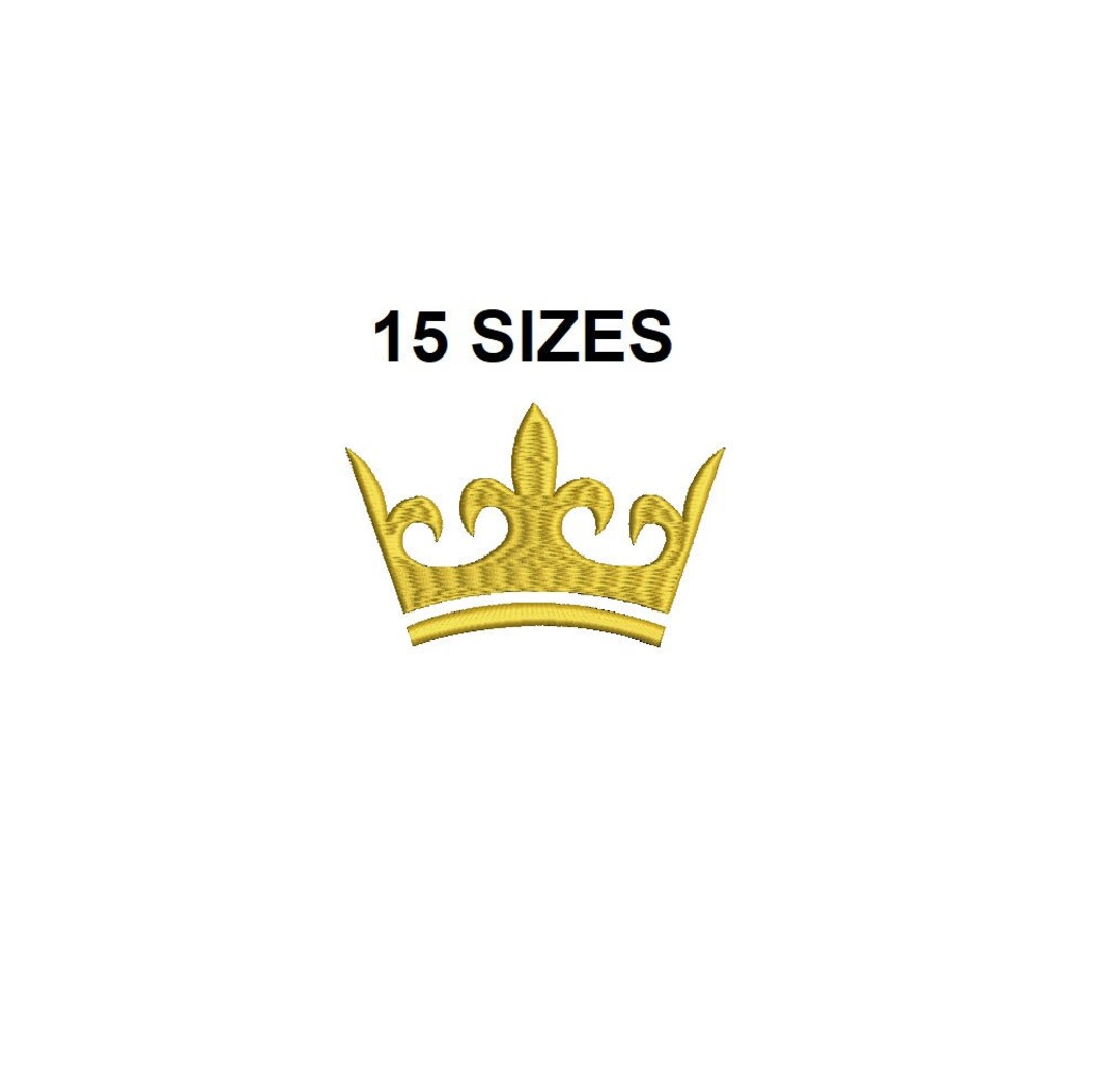 Crown Embroidery Design. Princess Crown Embroidery. Tiara Embroidery ...