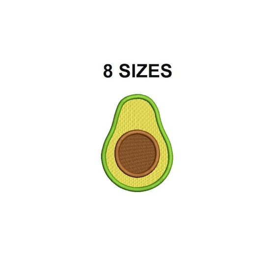 Avocado Embroidery Design. Avocado Mini. Fruit Embroidery | Etsy