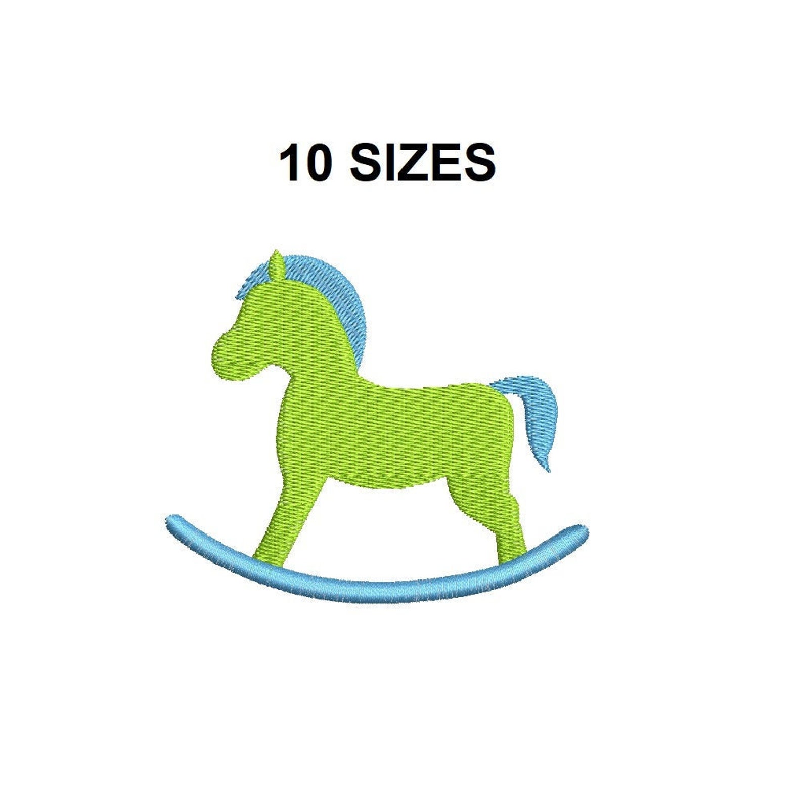 Rocking Horse Embroidery Design. Mini Horse. Baby Embroidery Design ...