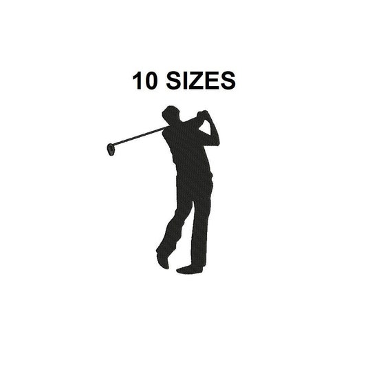Golfer Men Embroidery Design. Men Golfer Design. Golfer | Etsy