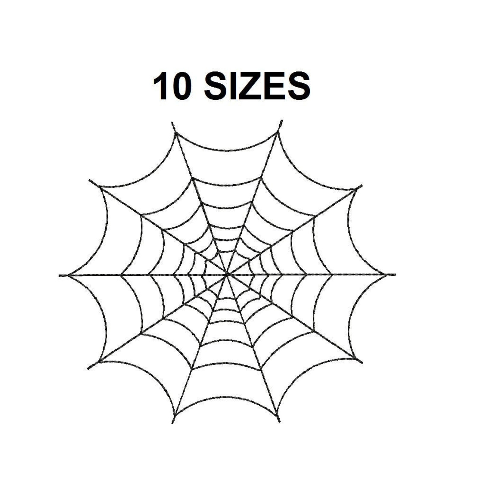 Spider Web Embroidery Design. Spiderweb Design. Spider - Etsy