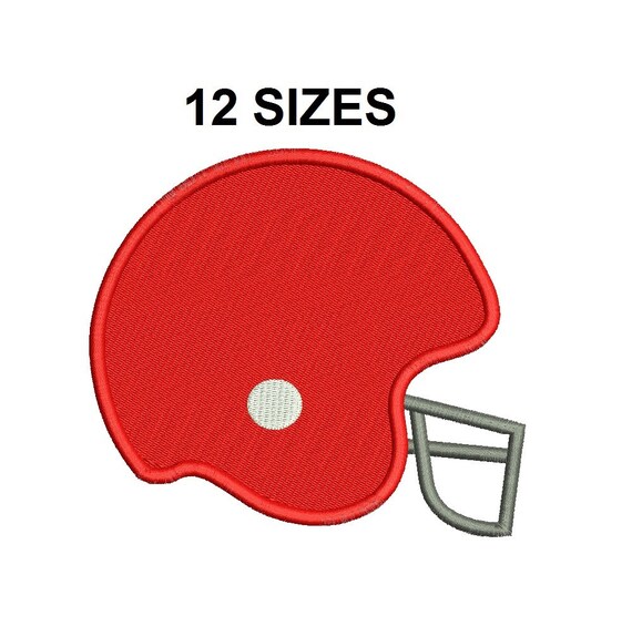 Football Helmet Embroidery Design. Helmet Embroidery Design. - Etsy