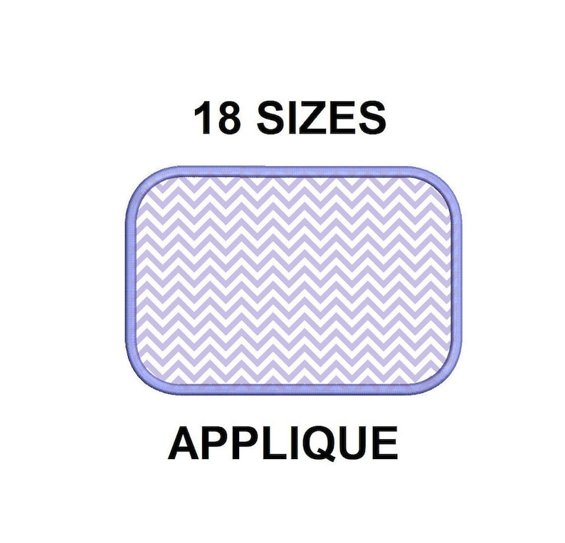 Rectangle Applique Design. Rectangle Embroidery Design. Rectangle ...
