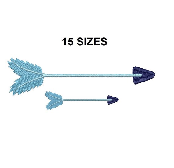Arrow Embroidery Design. Mini Arrow Design. Arrow Filled | Etsy