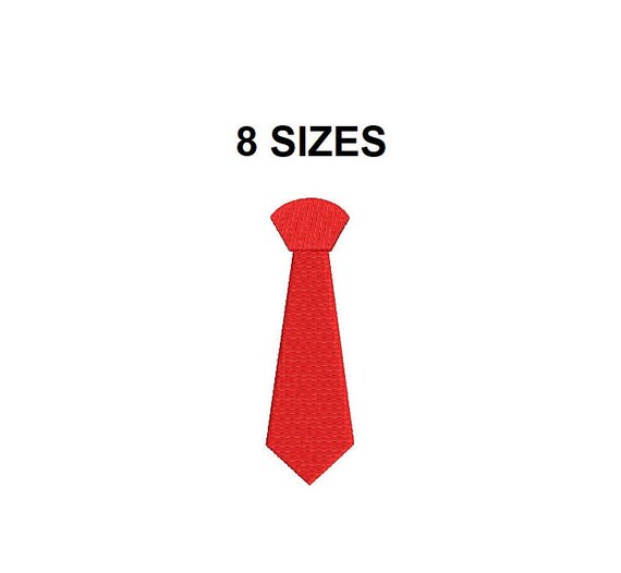 Tie Embroidery Design. Tie Filled Stitch. Tie Silhouette | Etsy