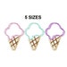Ice Cream Scribble Stitch Embroidery Design. Ice Cream Trio Scribble ...