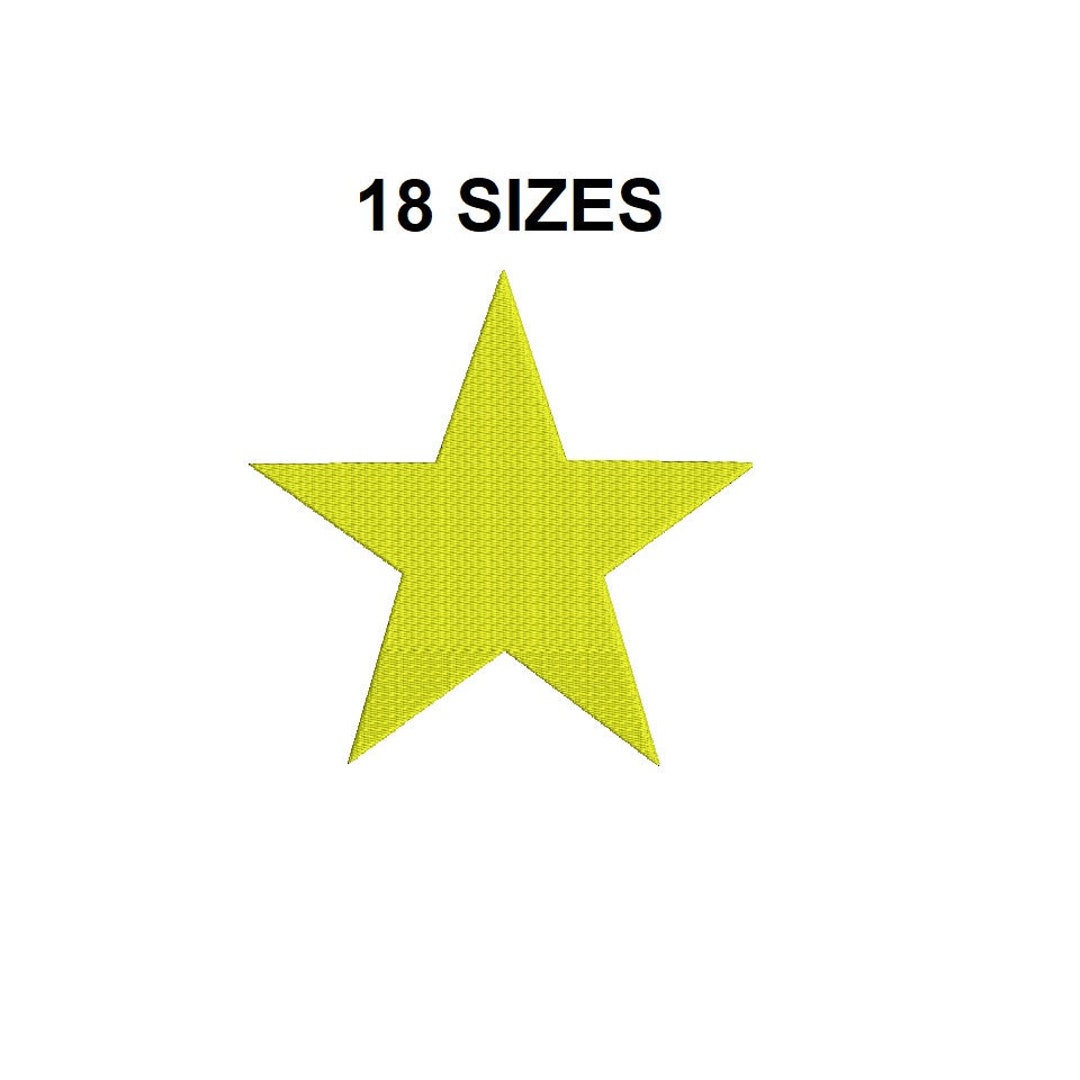Star Embroidery Design. Star Embroidery. Star Filled Stitch. Star ...