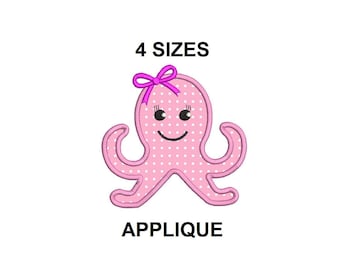 Octopus Applique Design - Etsy