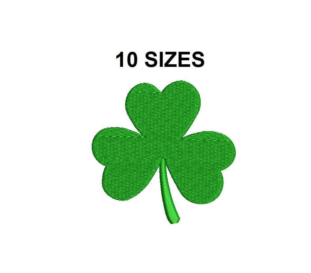 Clover Embroidery Design. St.patrick's Clover Embroidery Design. Mini ...