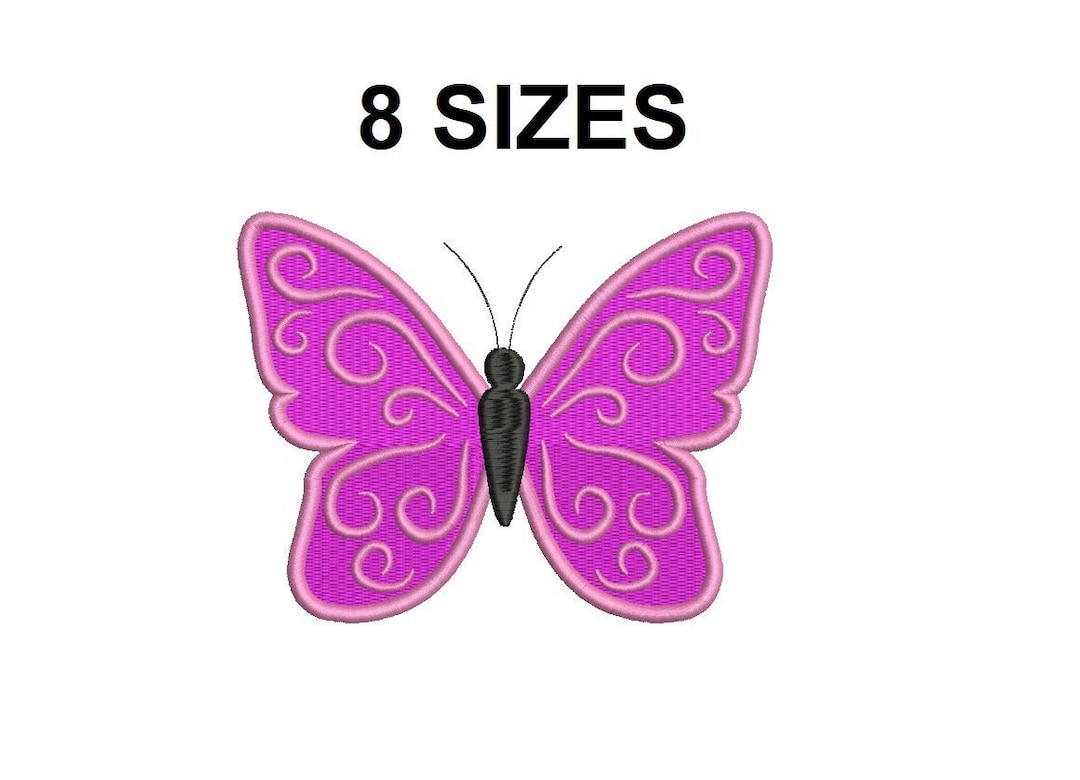 Butterfly Embroidery Design. Butterfly Mini. Butterfly Design. Spring ...