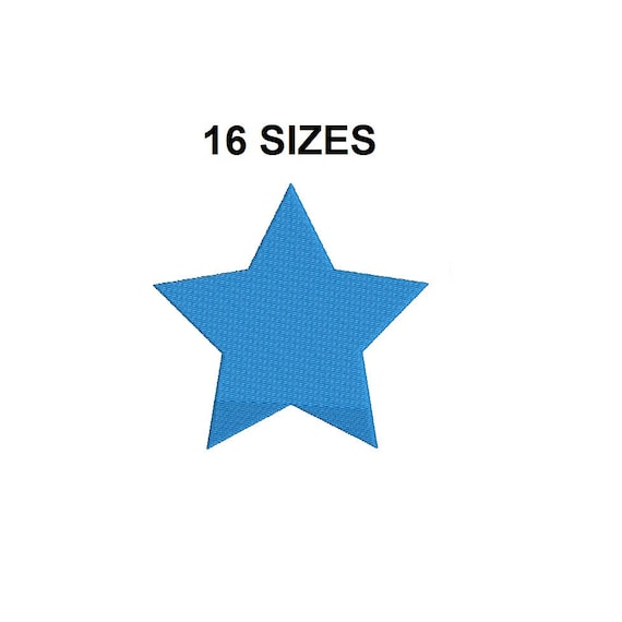 Star Embroidery Design. Star Embroidery. Star Filled Stitch. | Etsy