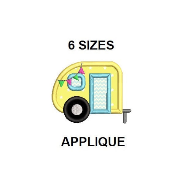 Camper Applique - Etsy