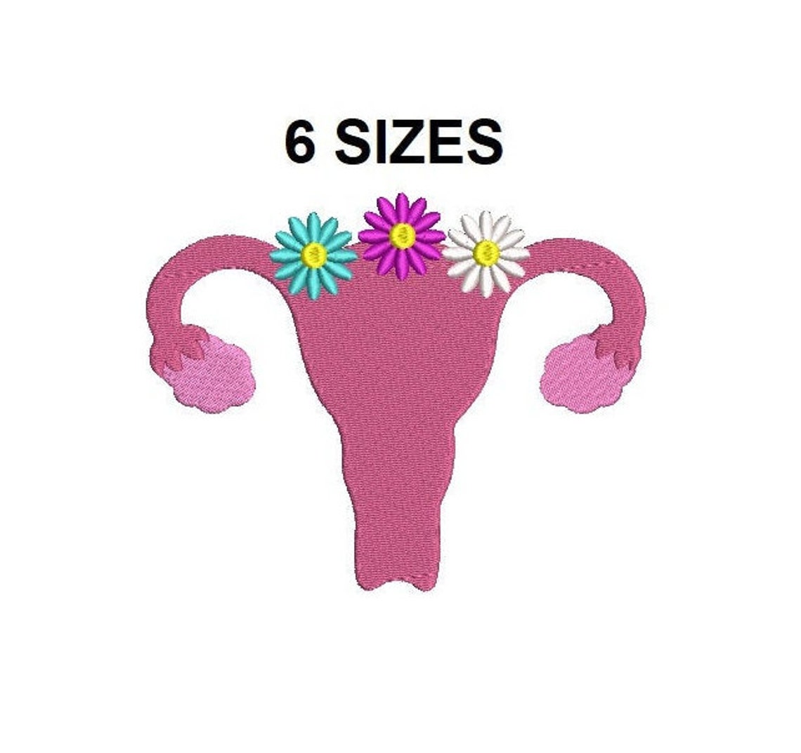 Uterus Embroidery Design. Uterus Design. Woman Design. - Etsy