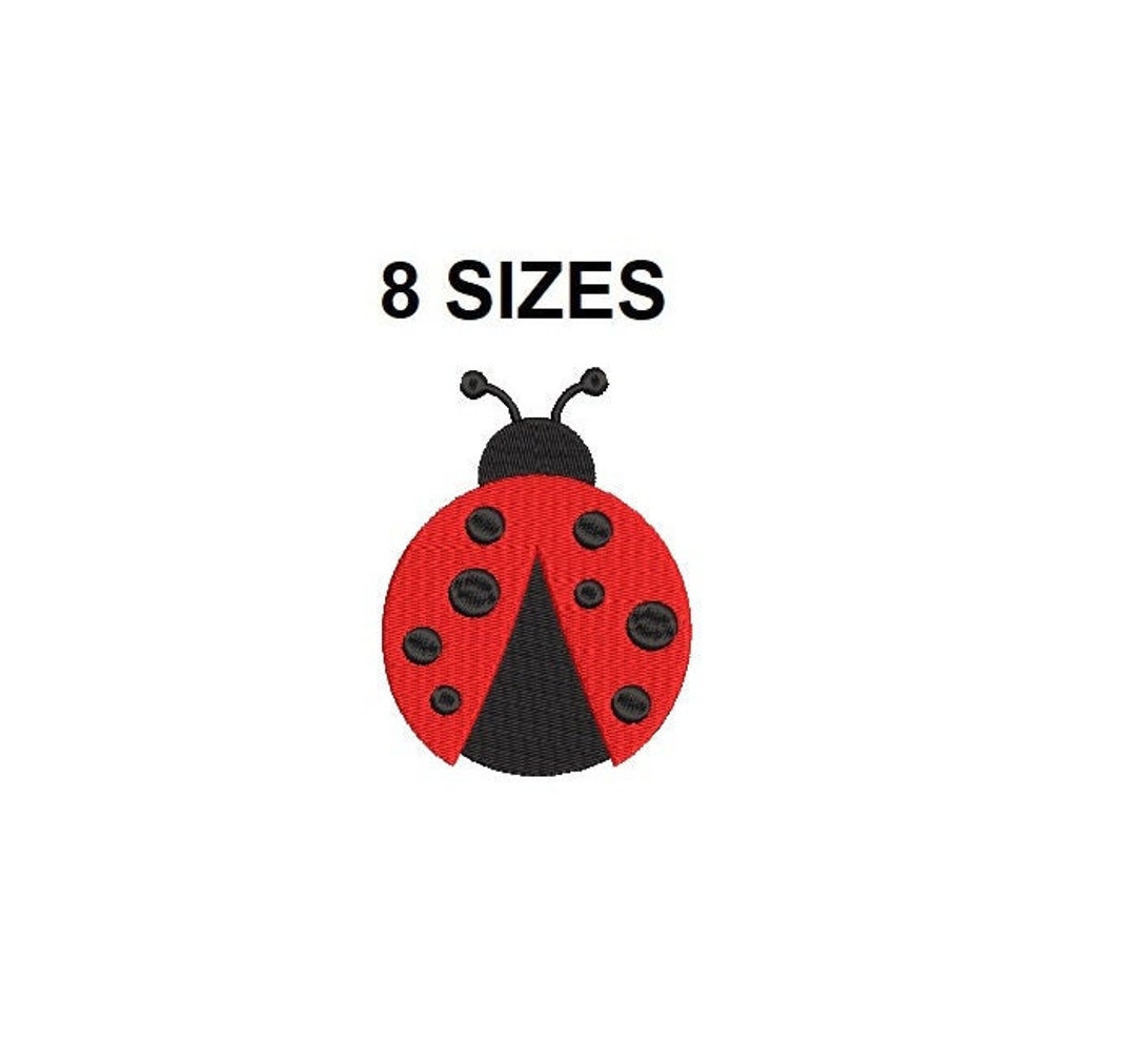 Ladybug Embroidery Design. Ladybug Design. Ladybug Filled Stich. Mini ...