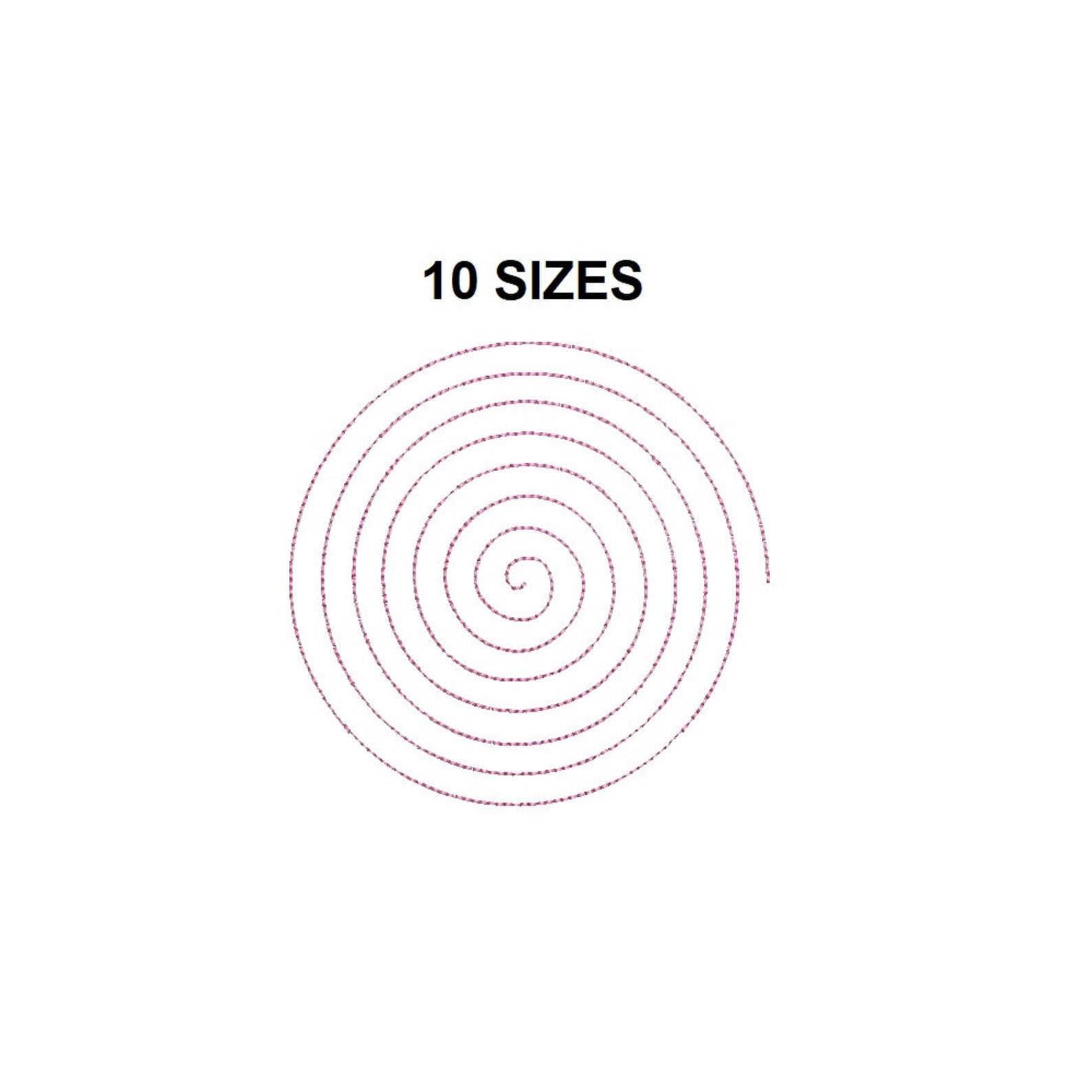 Spiral Embroidery Design. Spiral Embroidery. Spiral Design. Mini Spiral ...
