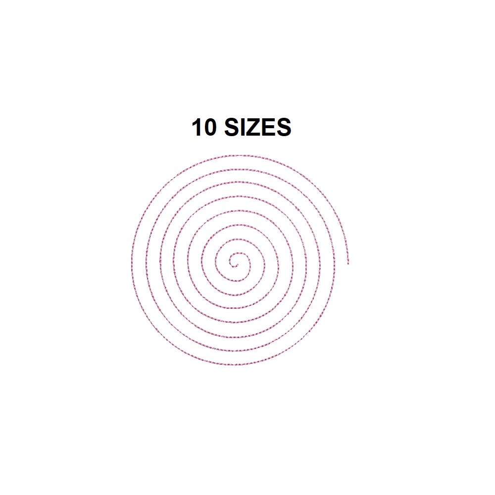 Spiral Embroidery Design. Spiral Embroidery. Spiral Design. Mini Spiral ...