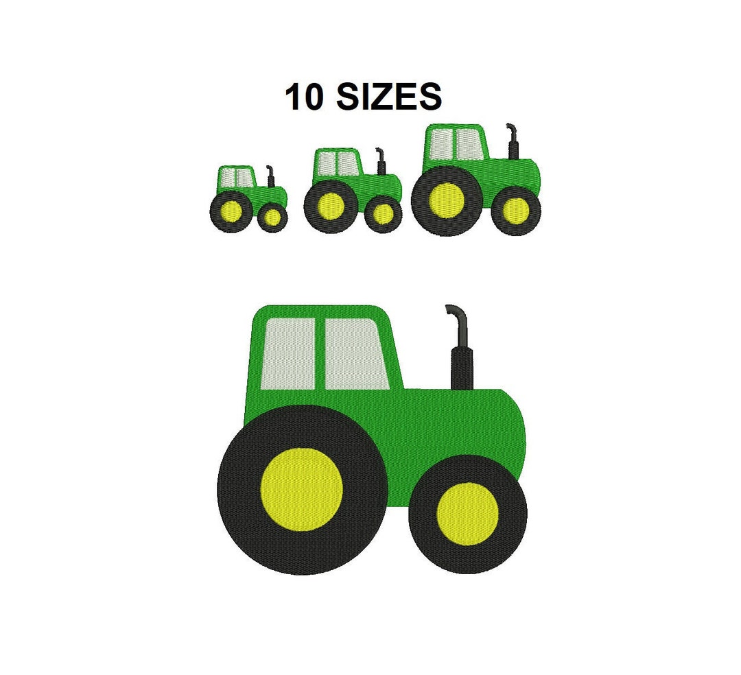 Tractor Embroidery Design. Mini Tractor. Farm Embroidery Design ...