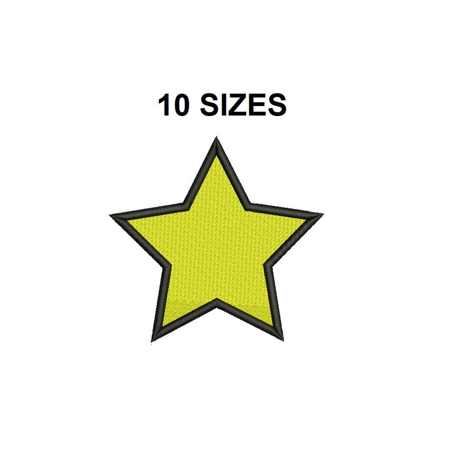 Star Embroidery Design. Star Embroidery. Star Filled Stitch. - Etsy