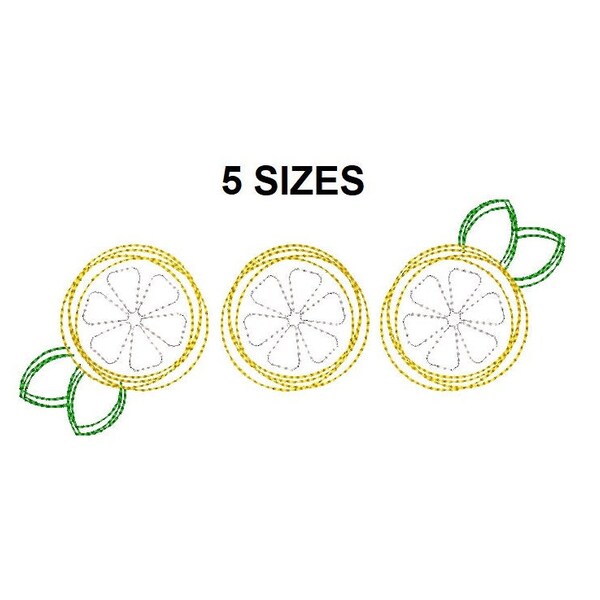 Lemon Embroidery - Etsy