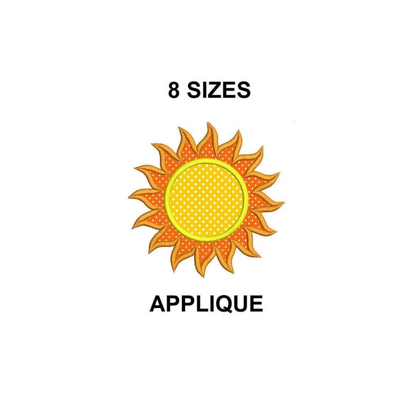 Sun Applique - Etsy