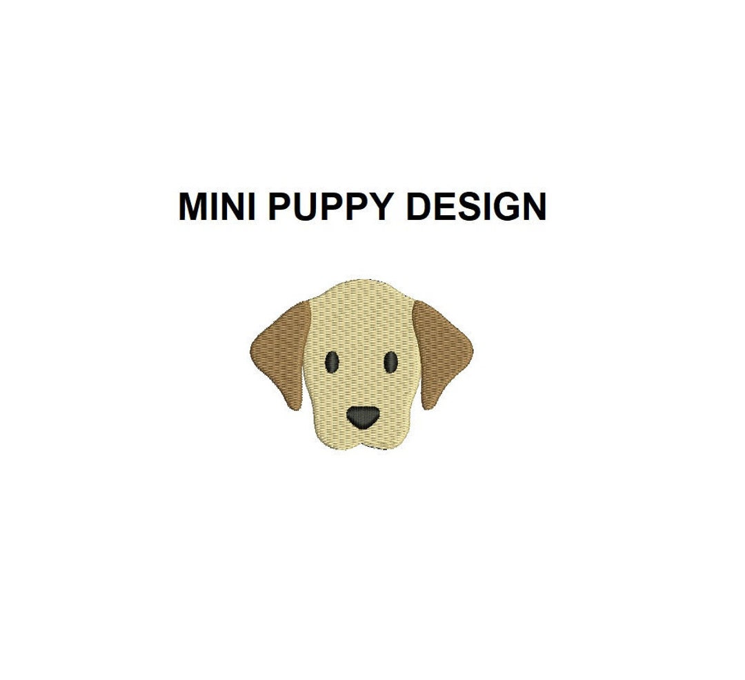 Mini Puppy Embroidery Design. Mini Puppy Design. Puppy Embroidery ...