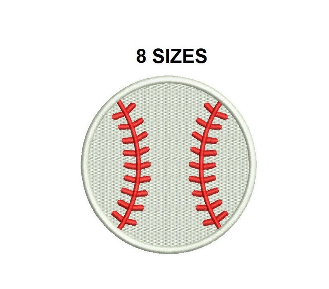 Baseball Embroidery Design. Baseball Filled Stitch. Mini Baseball ...