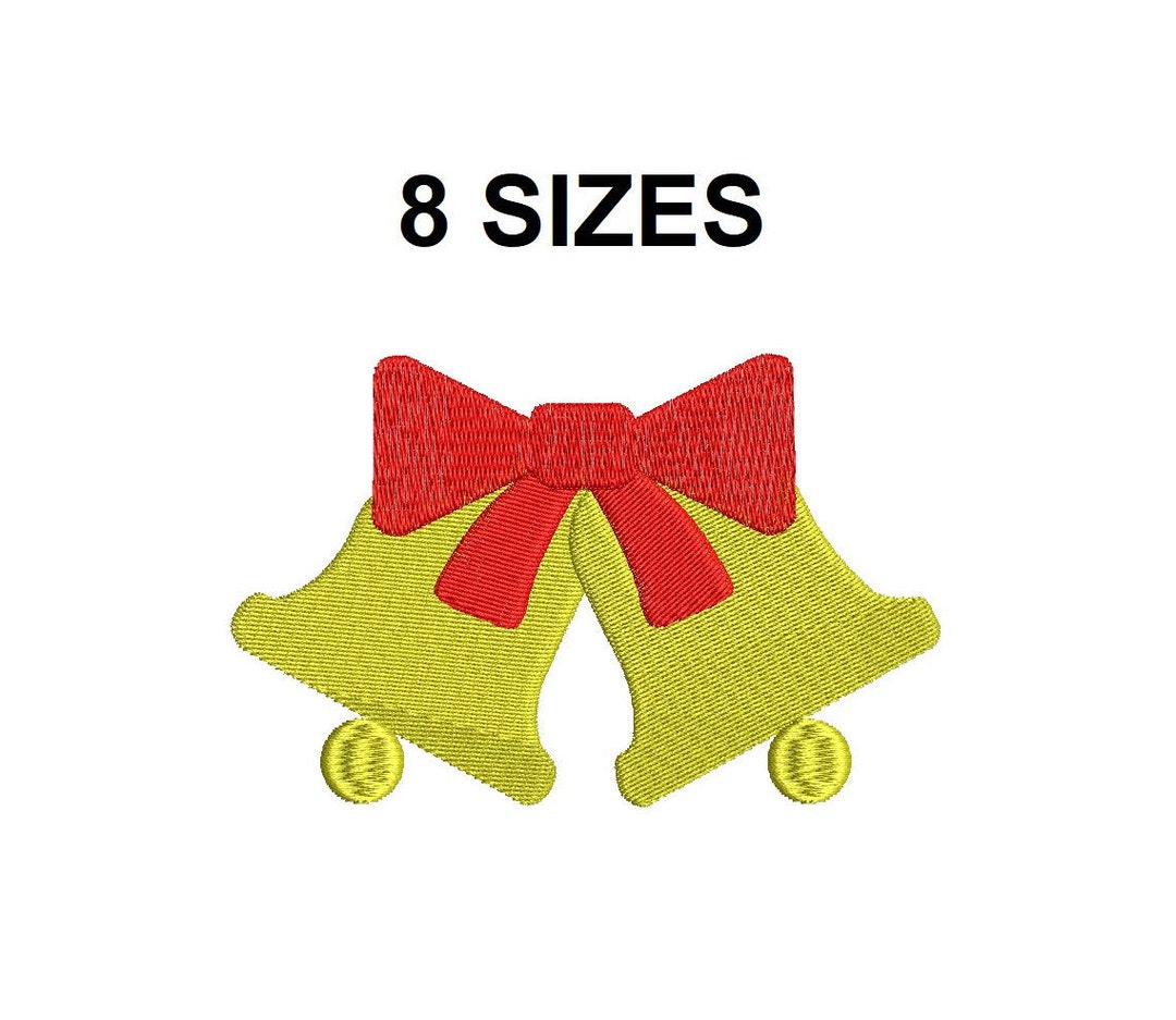 Christmas Bells Embroidery Design. Christmas Embroidery. Bells ...