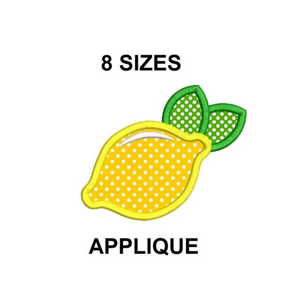 Lemon Applique - Etsy