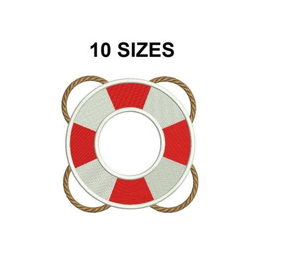 Lifesaver Embroidery Design. Mini Lifesaver. Nautical - Etsy