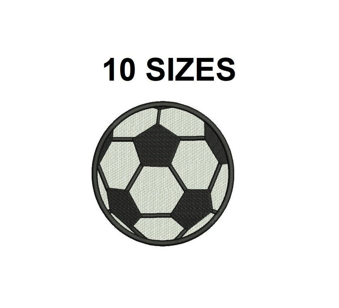 Soccer Ball Embroidery Design. Soccer Ball Fill Stitch. Mini Soccer ...
