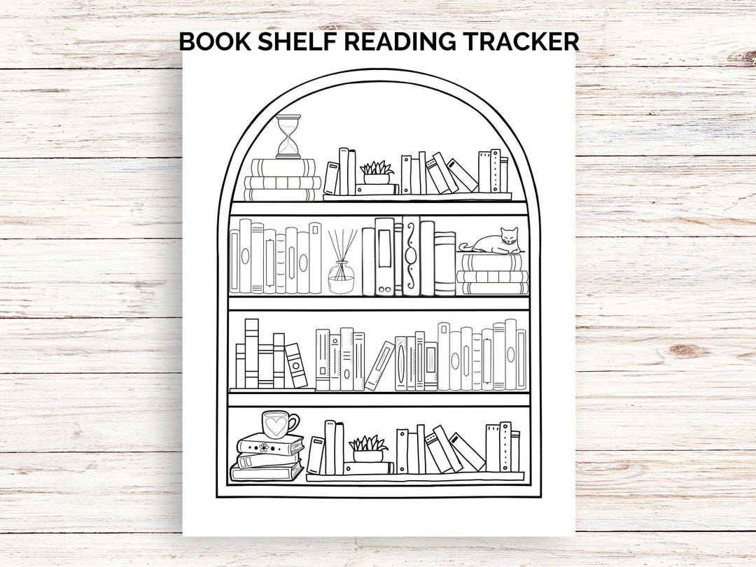 Bookshelf Reading Tracker, Book Tracker, Reading Tracker - Etsy