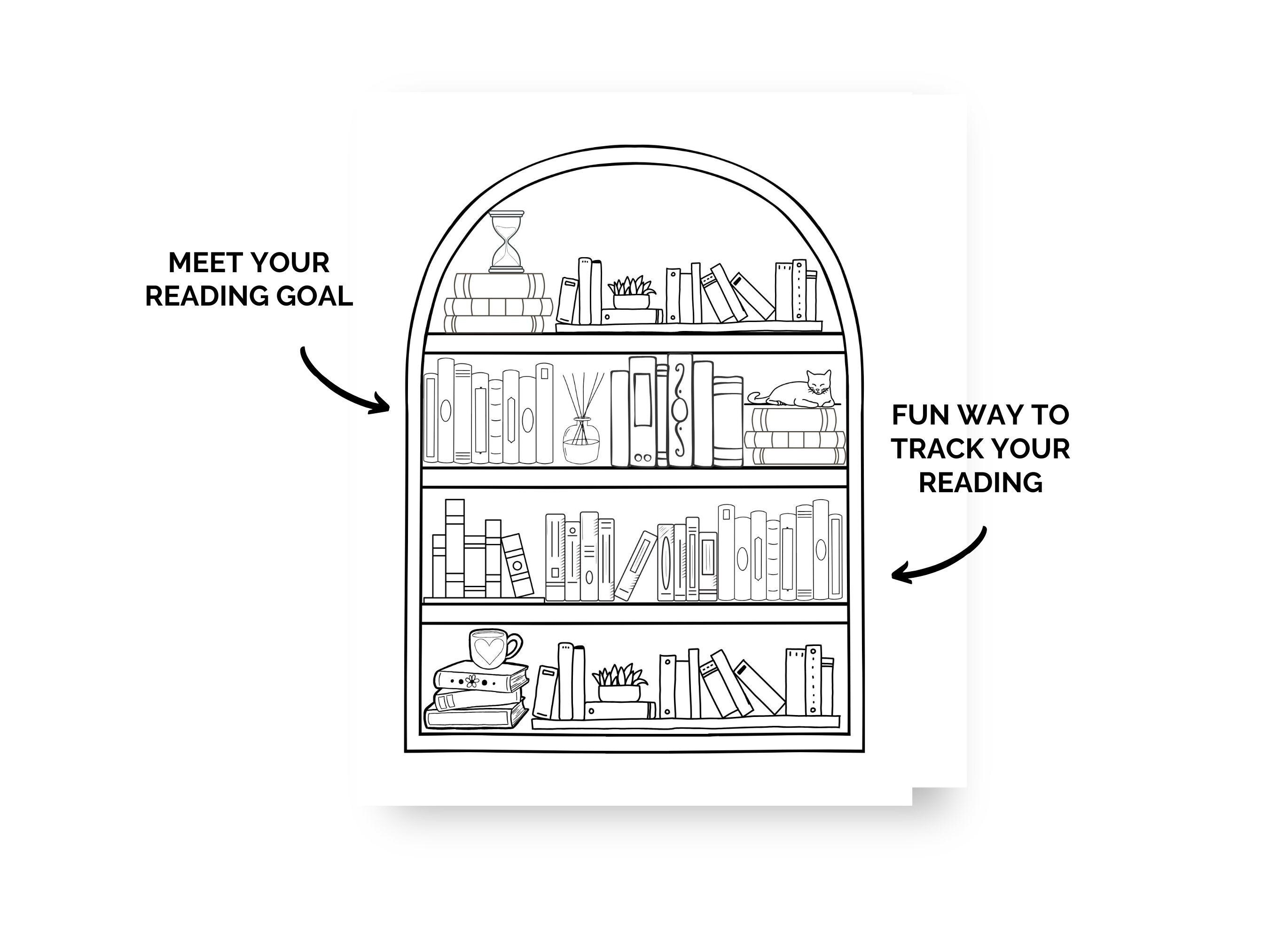 Bookshelf Reading Tracker, Printable Book Log (digital Download) - Etsy