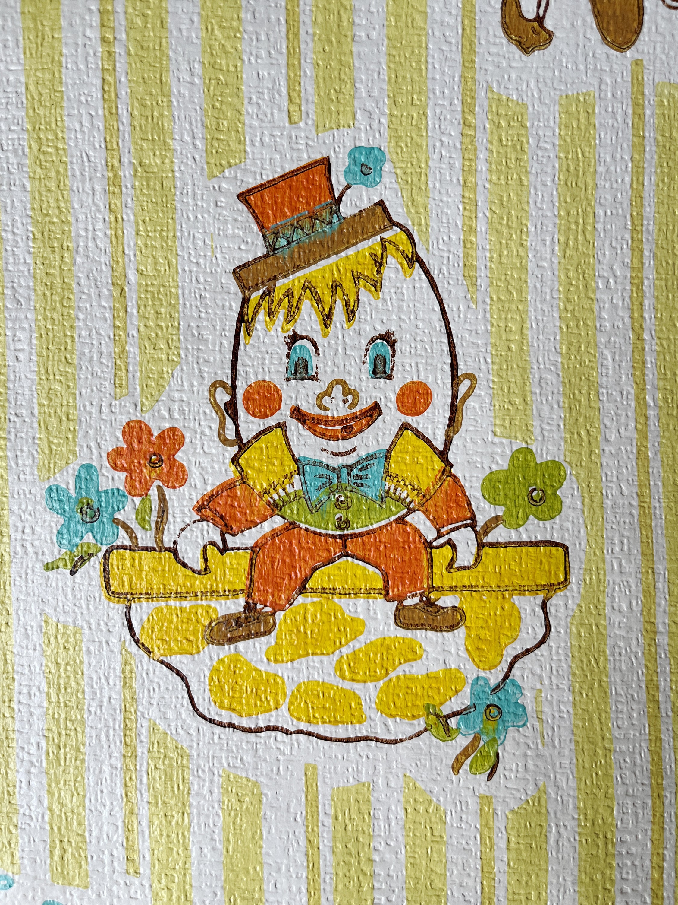 Vintage Nursery Rhymes Wallpaper, Jack and Jill, Humpty Dumpty, Hey ...
