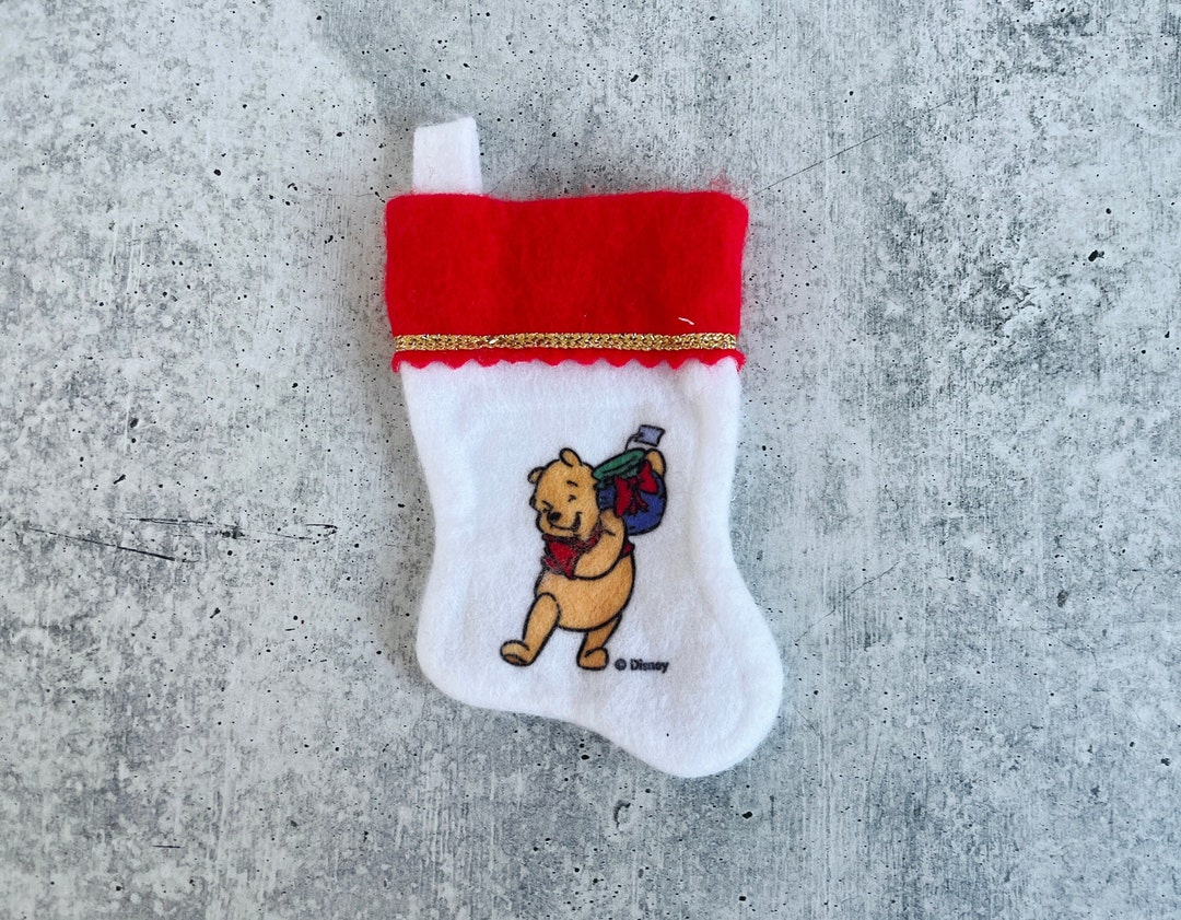 Vintage Winnie The Pooh Stocking Mini Stocking Christmas Tree
