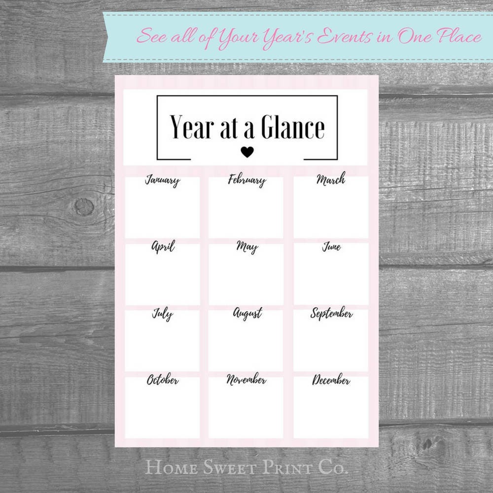 My Organized Year Planner Pack - Etsy