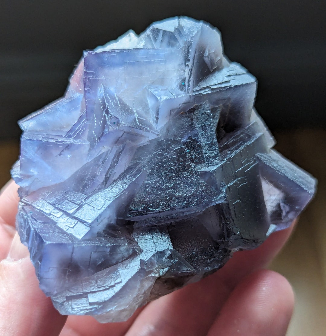 Blue and Gray Fluorite From Balochistan, Pakistan - Etsy